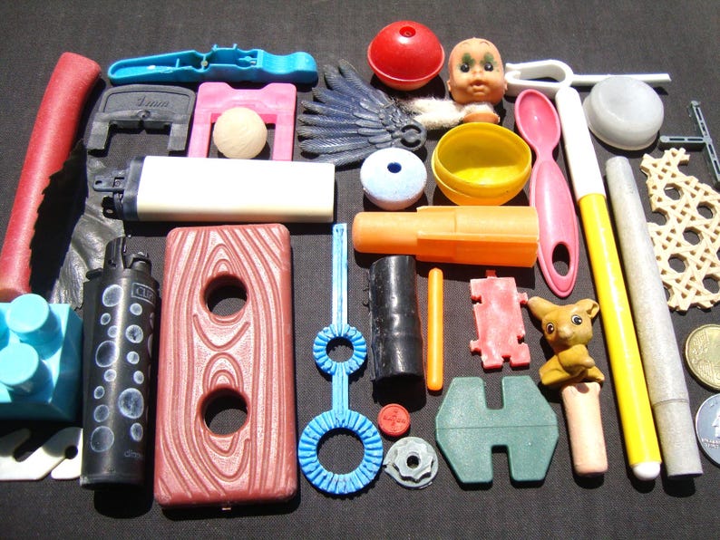 Ocean Plastic - Beach Plastic - Found Objects - One-of-a-kind ...