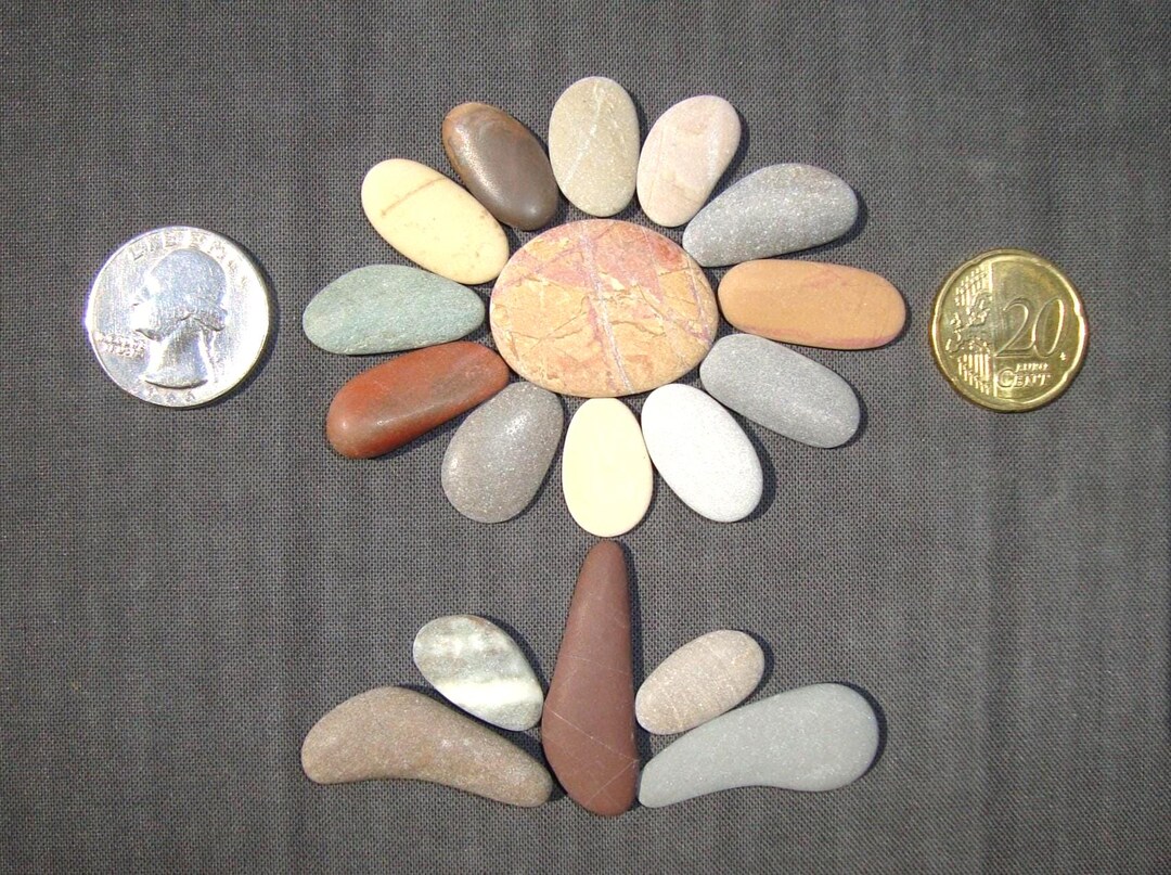 DIY Pebble Picture - Pebble Art Supplies - Oblong Sea Pebbles ...
