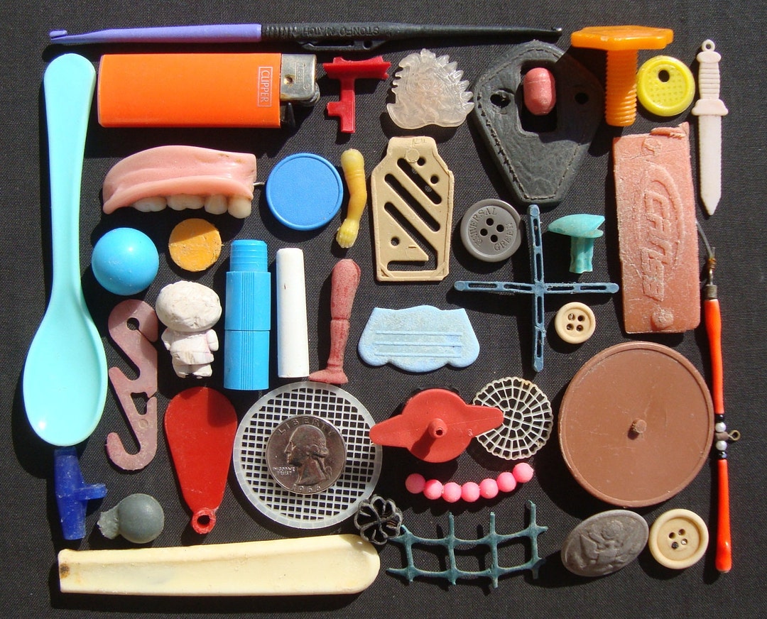 Ocean Plastic Beach Plastic Found Objects One-of-a-kind Collection Art ...