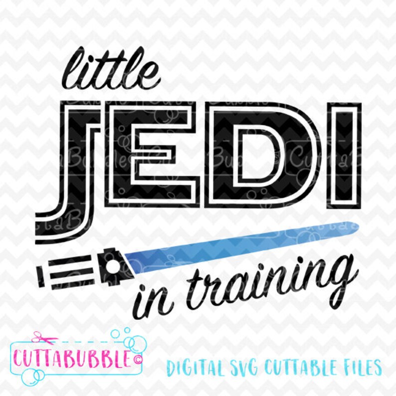Star Wars Cute Trainee Jedi - SVG Cut File + PNG +DXF for Silhouette ...