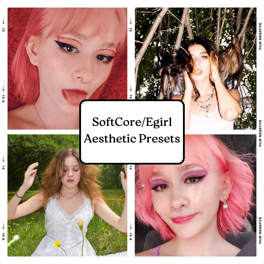 Softcore Aesthetic Lightroom Presets - Cottagecore Lolita Pink ...