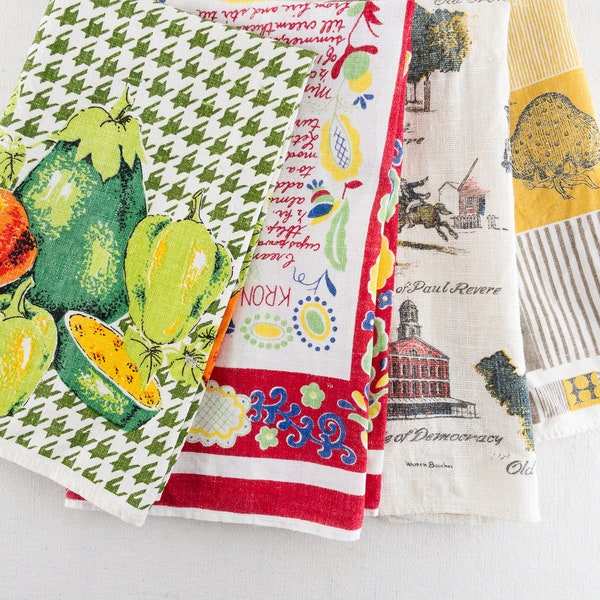 Vintage Tea Towels - Etsy
