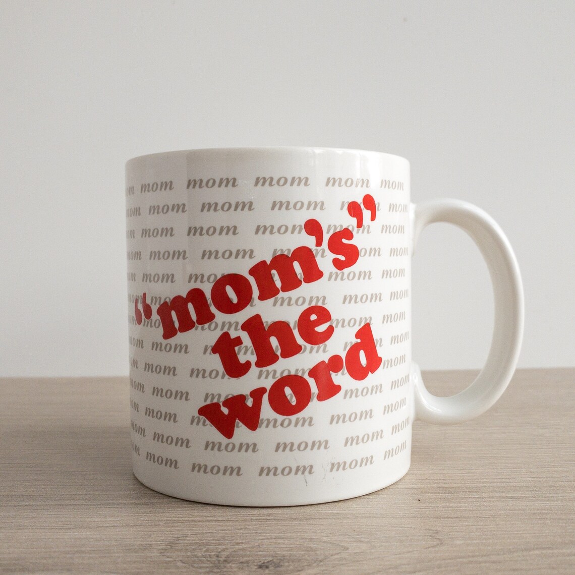 Vintage Coffee Mug Ceramic Mug With Typography Typographic - Etsy