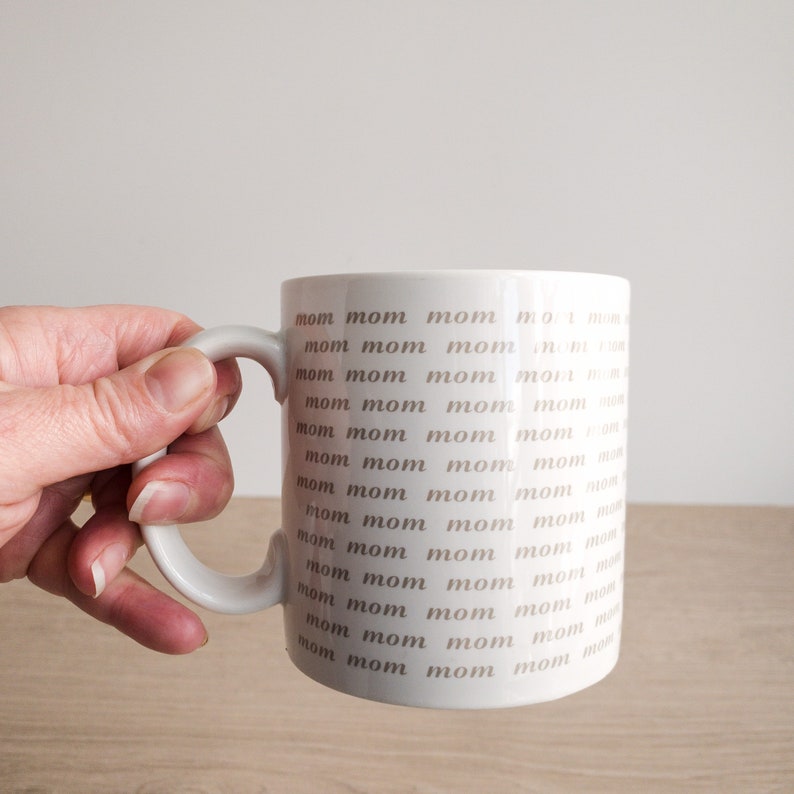 Vintage Coffee Mug Ceramic Mug With Typography Typographic - Etsy