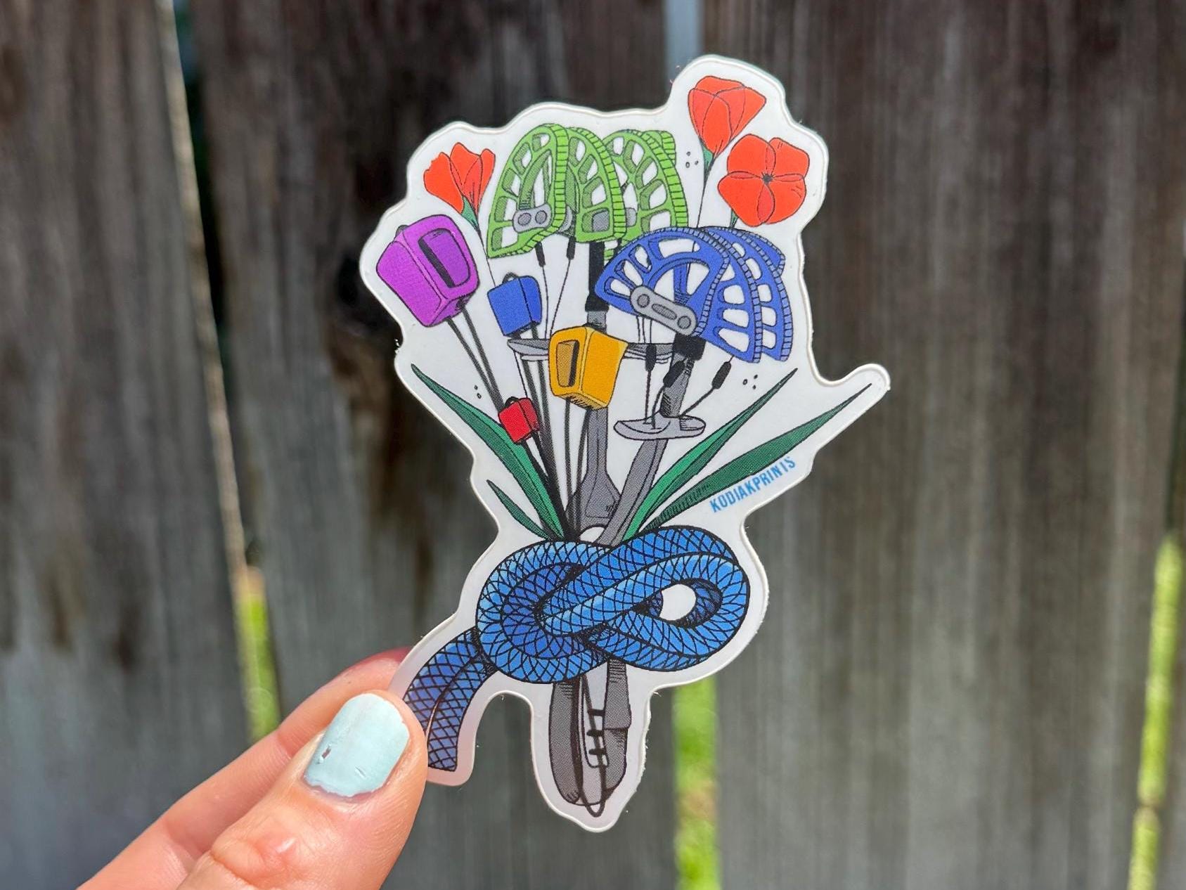Trad Boquet Vinyl Decal Sticker, Rock Climbing - Etsy