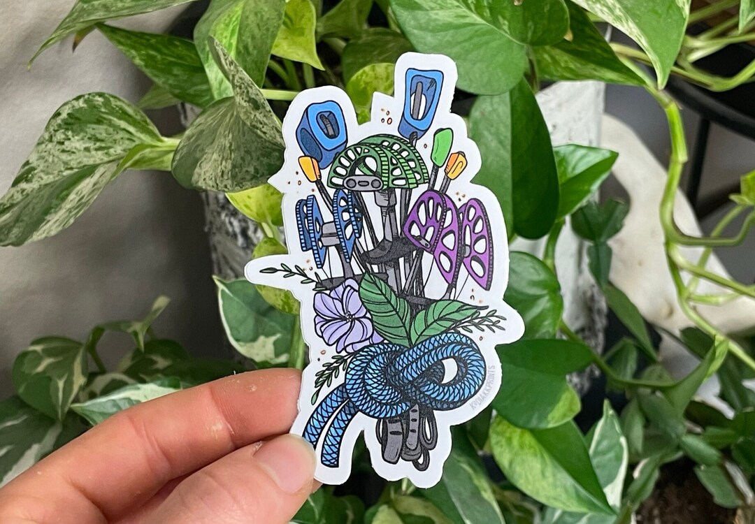 Trad Boquet Vinyl Decal Sticker, Rock Climbing - Etsy