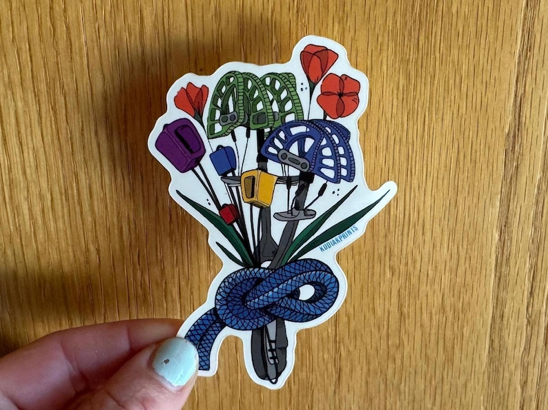 Trad Boquet Vinyl Decal Sticker, Rock Climbing - Etsy