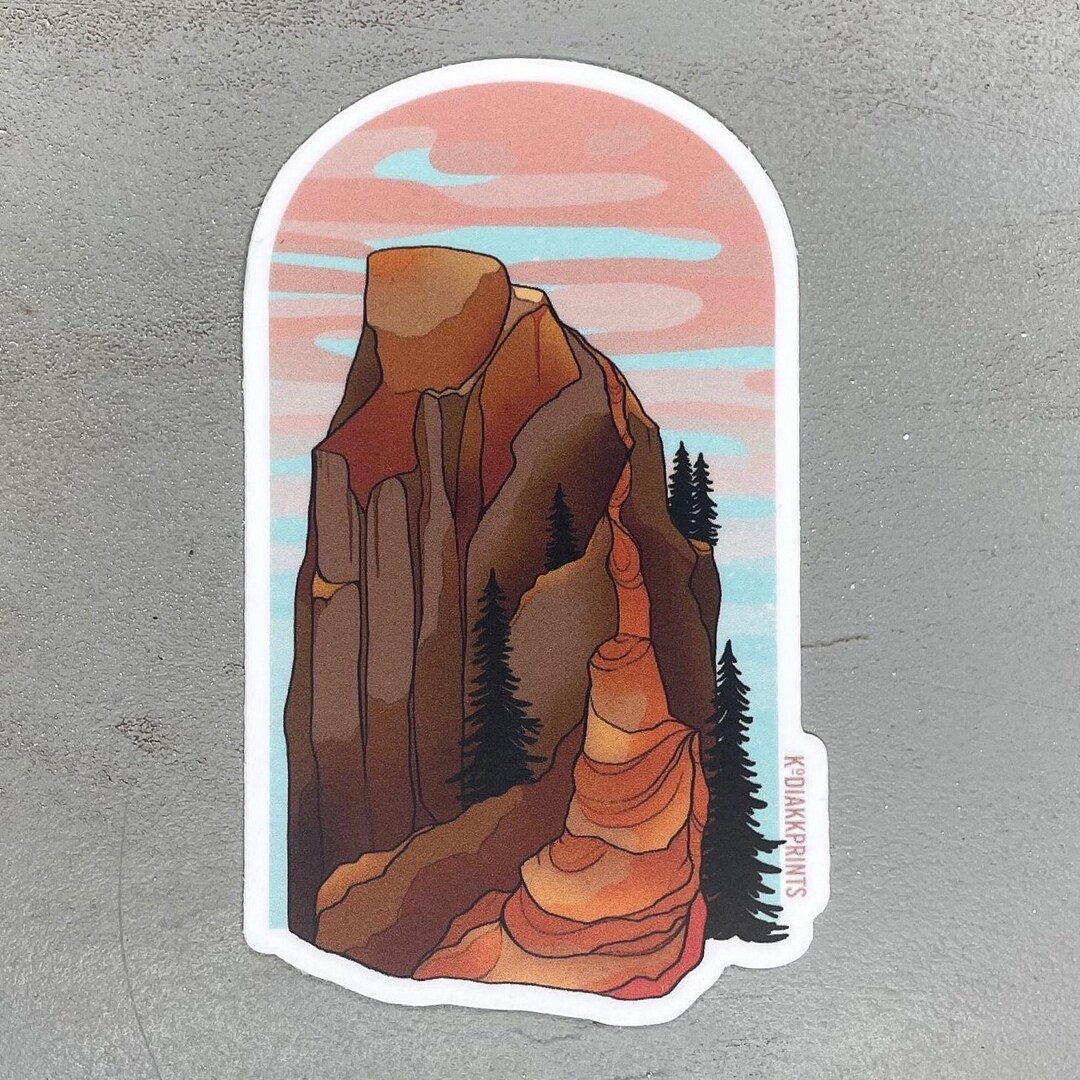 Angels Landing Vinyl Decal Sticker, Zion National Park - Etsy