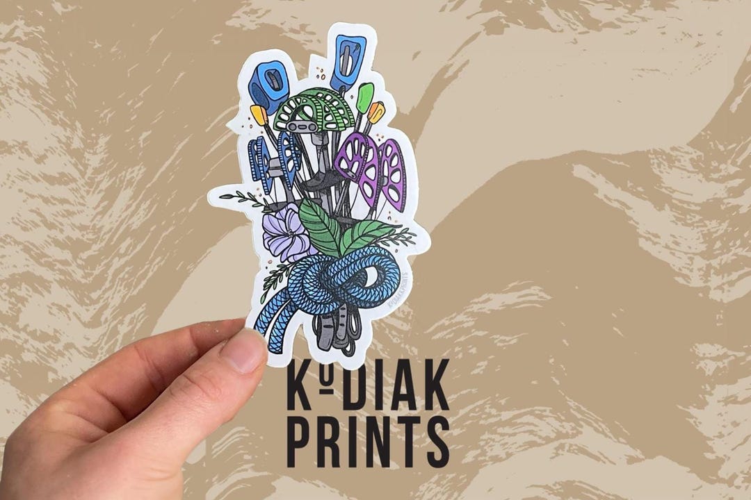 Trad Boquet Vinyl Decal Sticker, Rock Climbing - Etsy