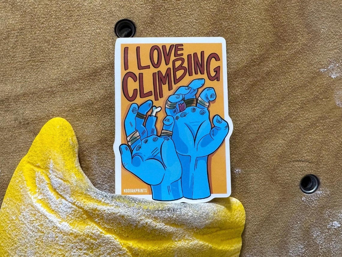 I Love Climbing Vinyl Decal Sticker, Rock Climbing - Etsy
