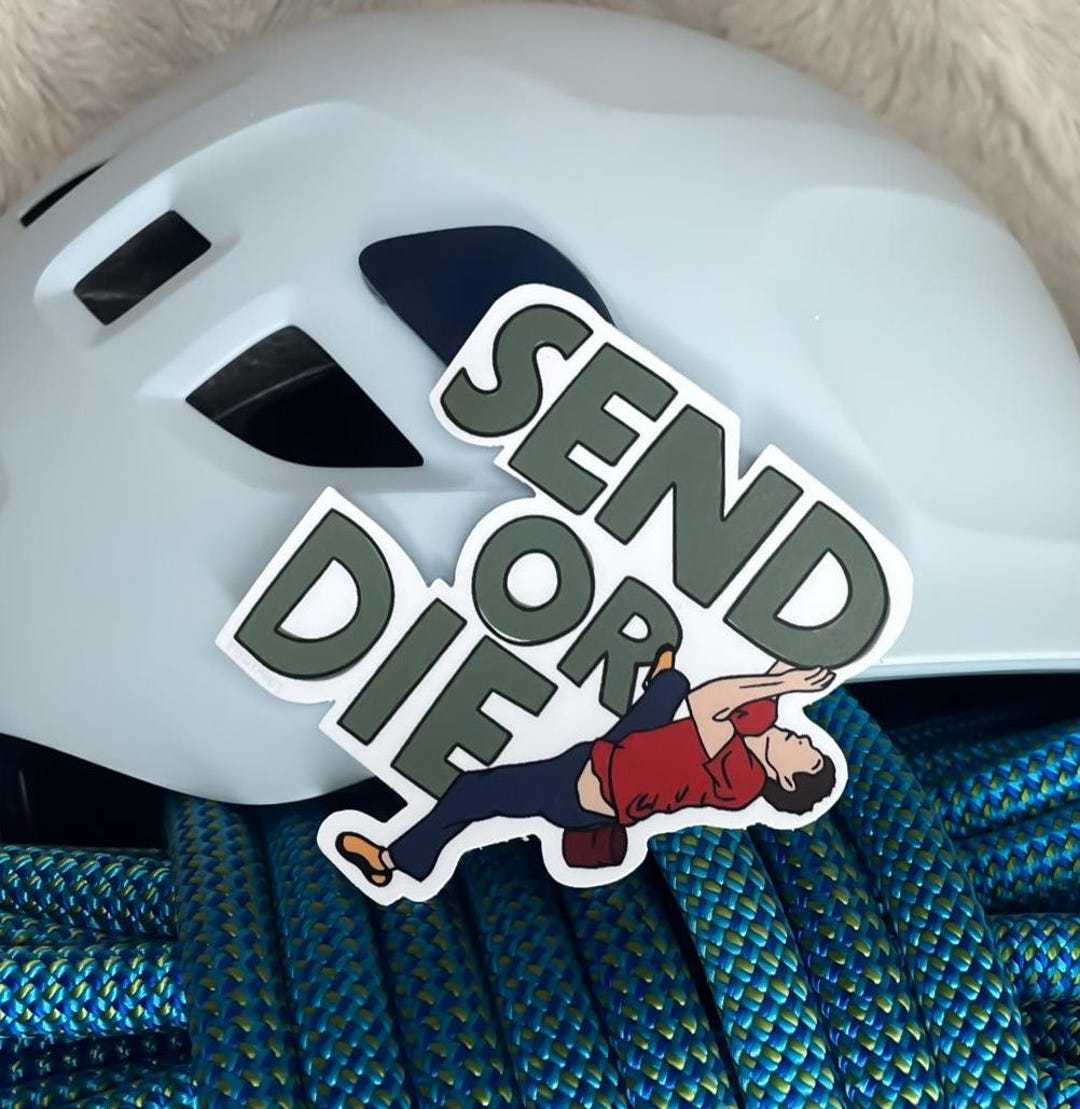 Send or Die Alex Honnold Vinyl Decal Sticker, Rock Climbing - Etsy