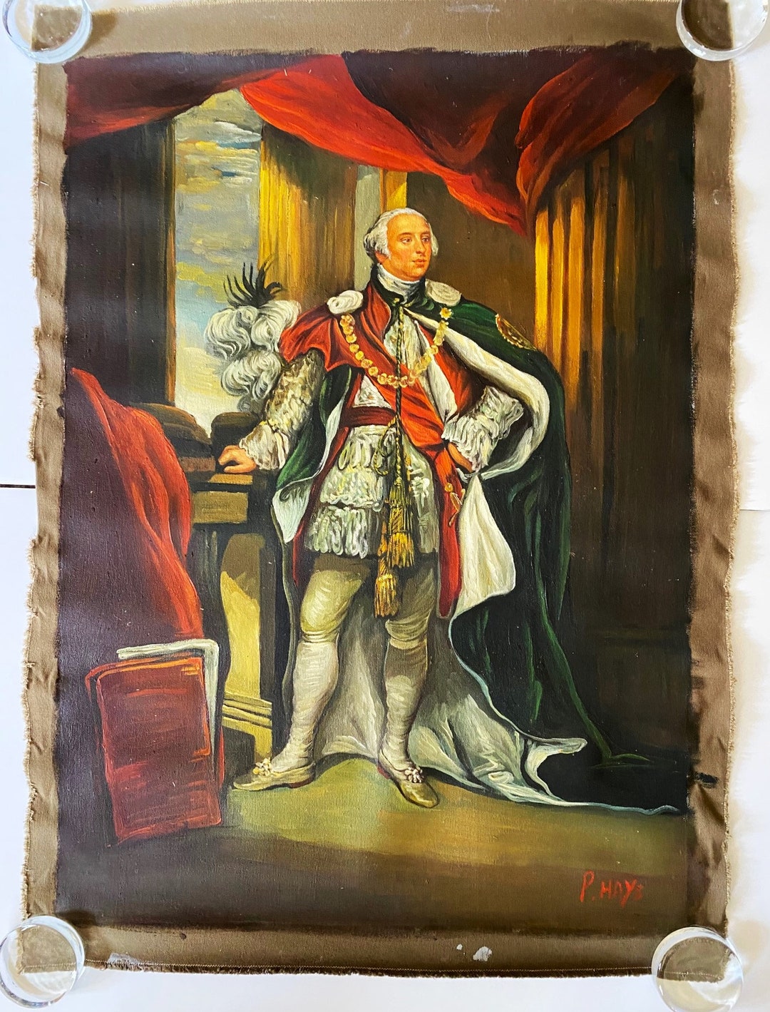 18th Century British Royalty, Oil Painting on Canvas - Etsy