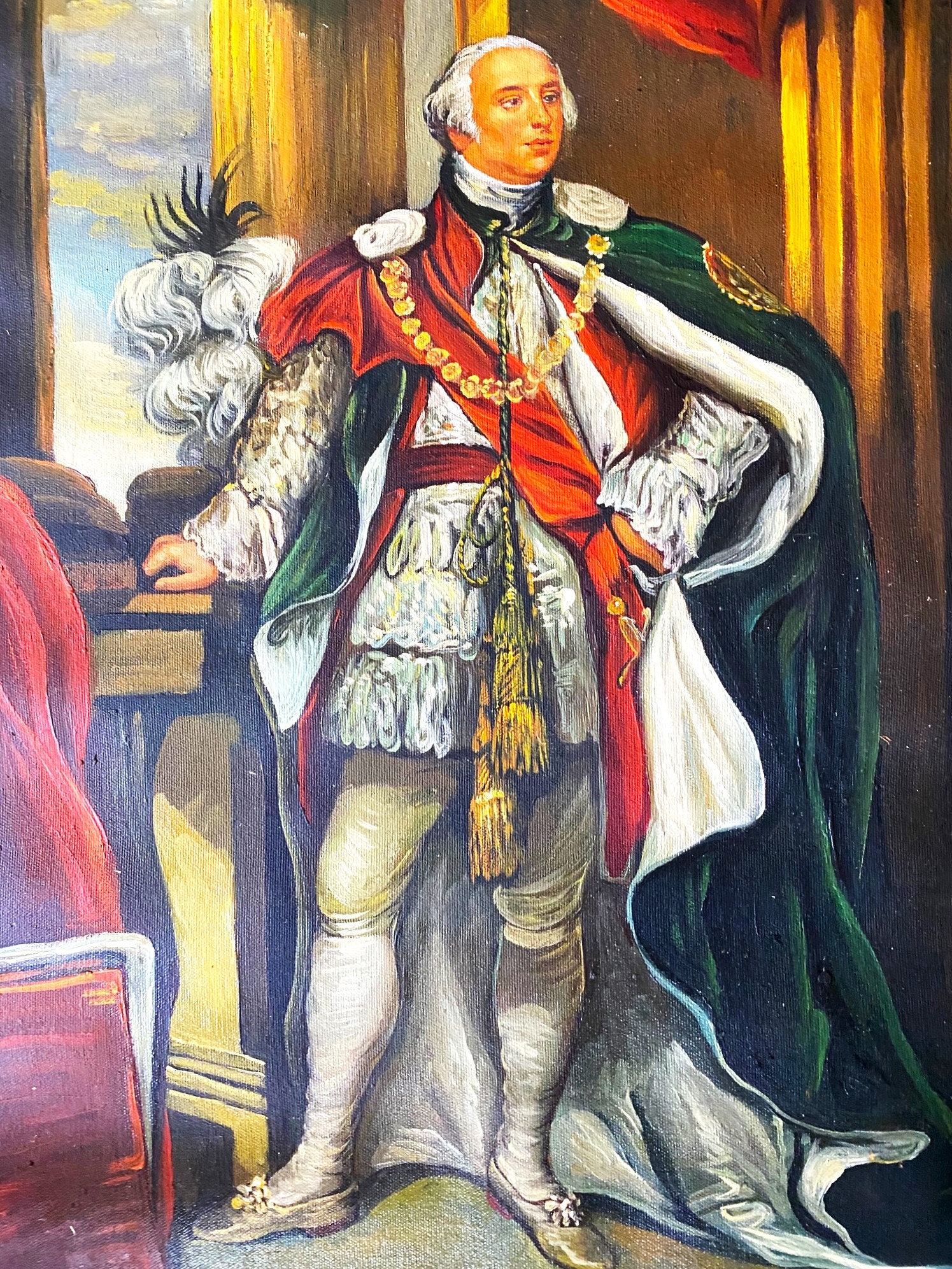18th Century British Royalty, Oil Painting on Canvas - Etsy