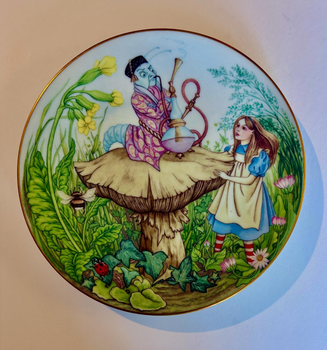 Georges Boyer Limoges "alice Et La Chenille" Collector Plate by Sandy ...