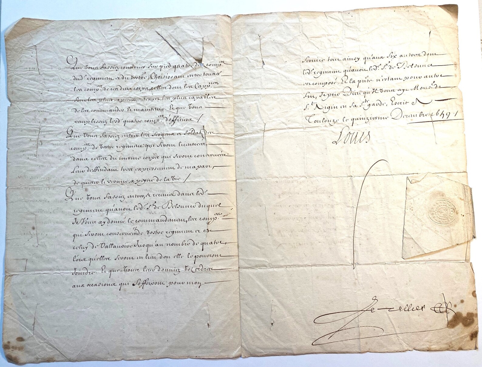 Genuine 18th Century French Manuscript, Signed Louis XV, Stamped - Etsy