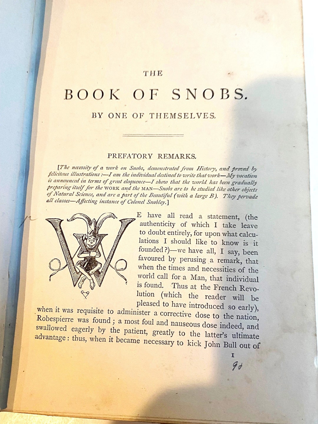 RARE! the Book of Snobs; and Sketches and Travels in London, by W.M ...