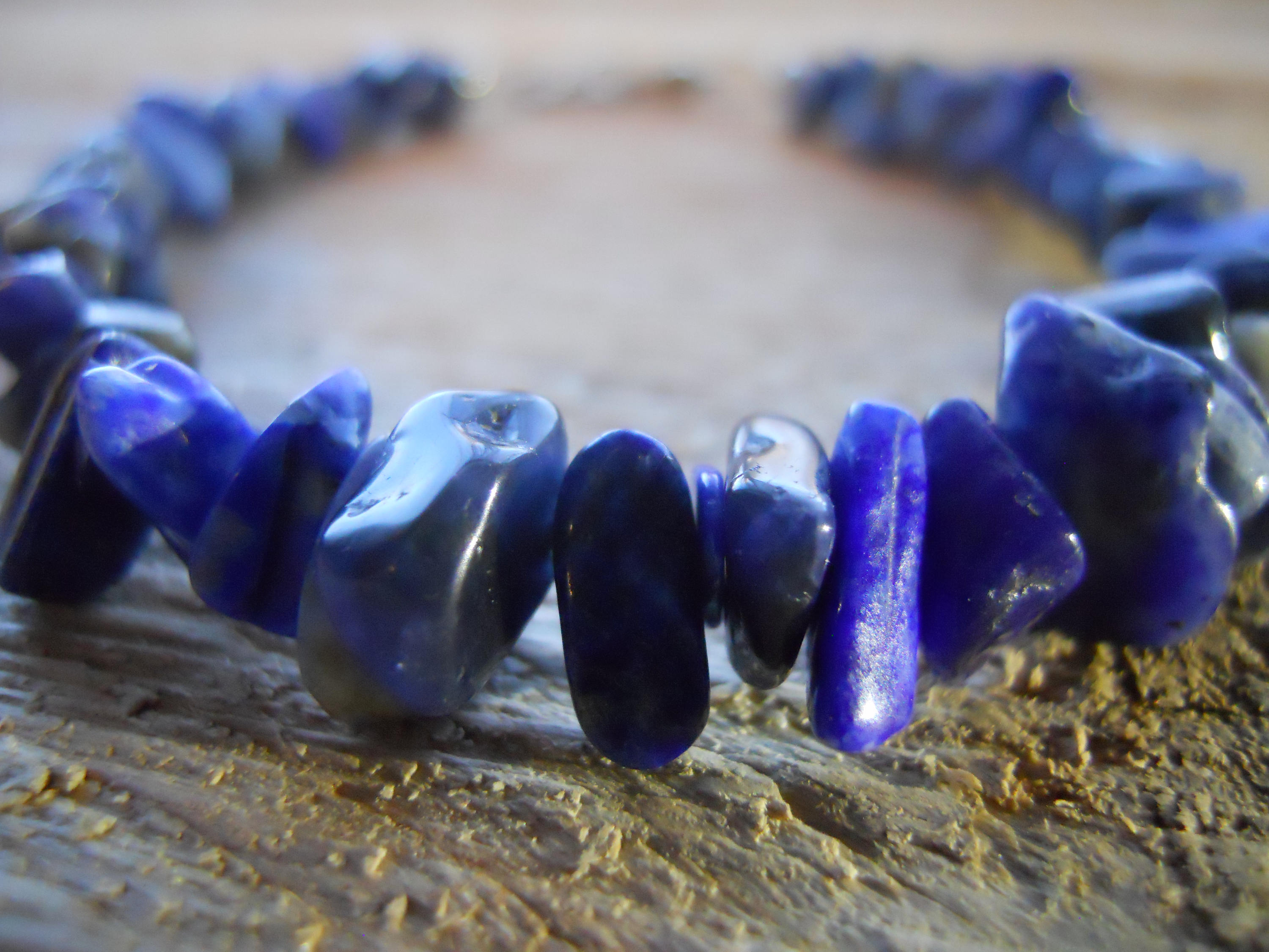 Blue Stone Bracelet Blue Gemstone Bracelet Genuine Gemstone - Etsy Hong ...