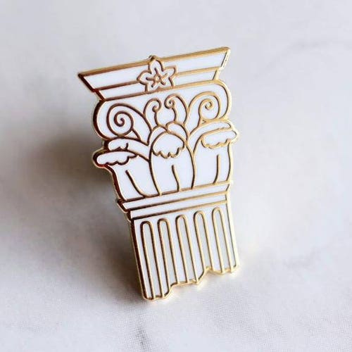 Corinthian Column Enamel Pin Mythology Architecture Art | Etsy