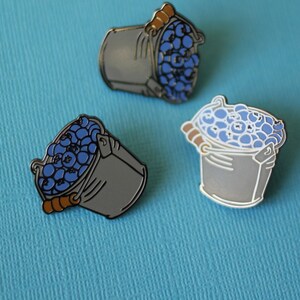 Blueberry Bucket Enamel Pin - Fruit Lapel Pin // Hard Enamel Pin ...