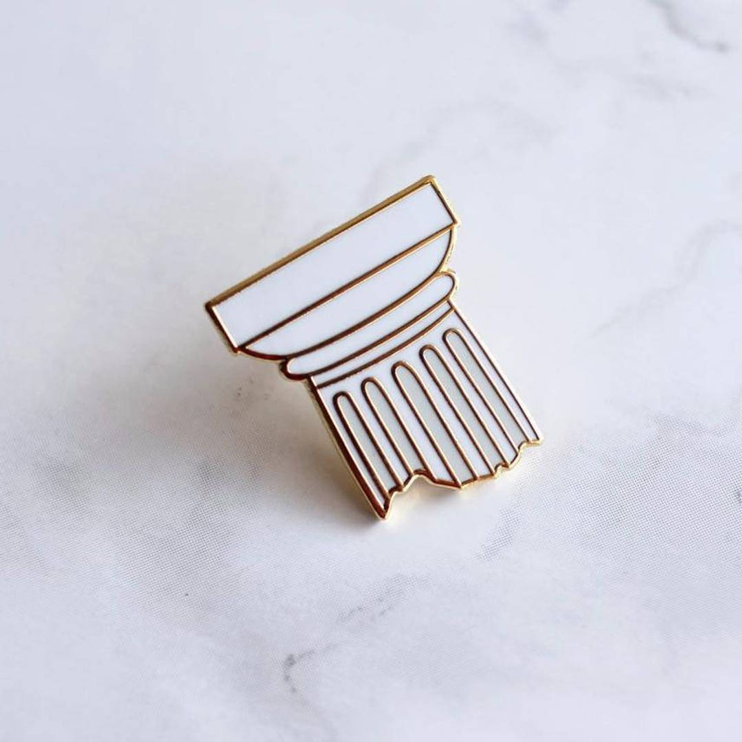 Doric Column Enamel Pin - Mythology Architecture Art History ...
