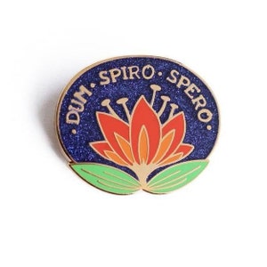 Dum Spiro Spero - While I Breathe I Hope - Enamel Pin - Latin Motto ...