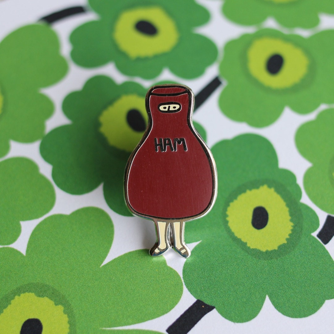 Scout's Ham Costume Enamel Pin - Literary Lapel Pin // Hard Enamel Pin ...