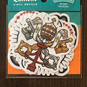 6 Pack Catholic Vinyl Sticker Decals - Etsy