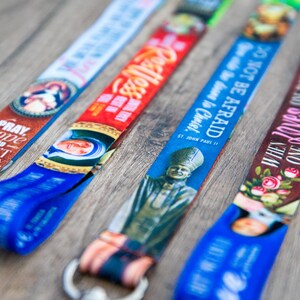 Catholic Saints Lanyard Saint Quotes ID Badge Holder Roman Catholicism ...