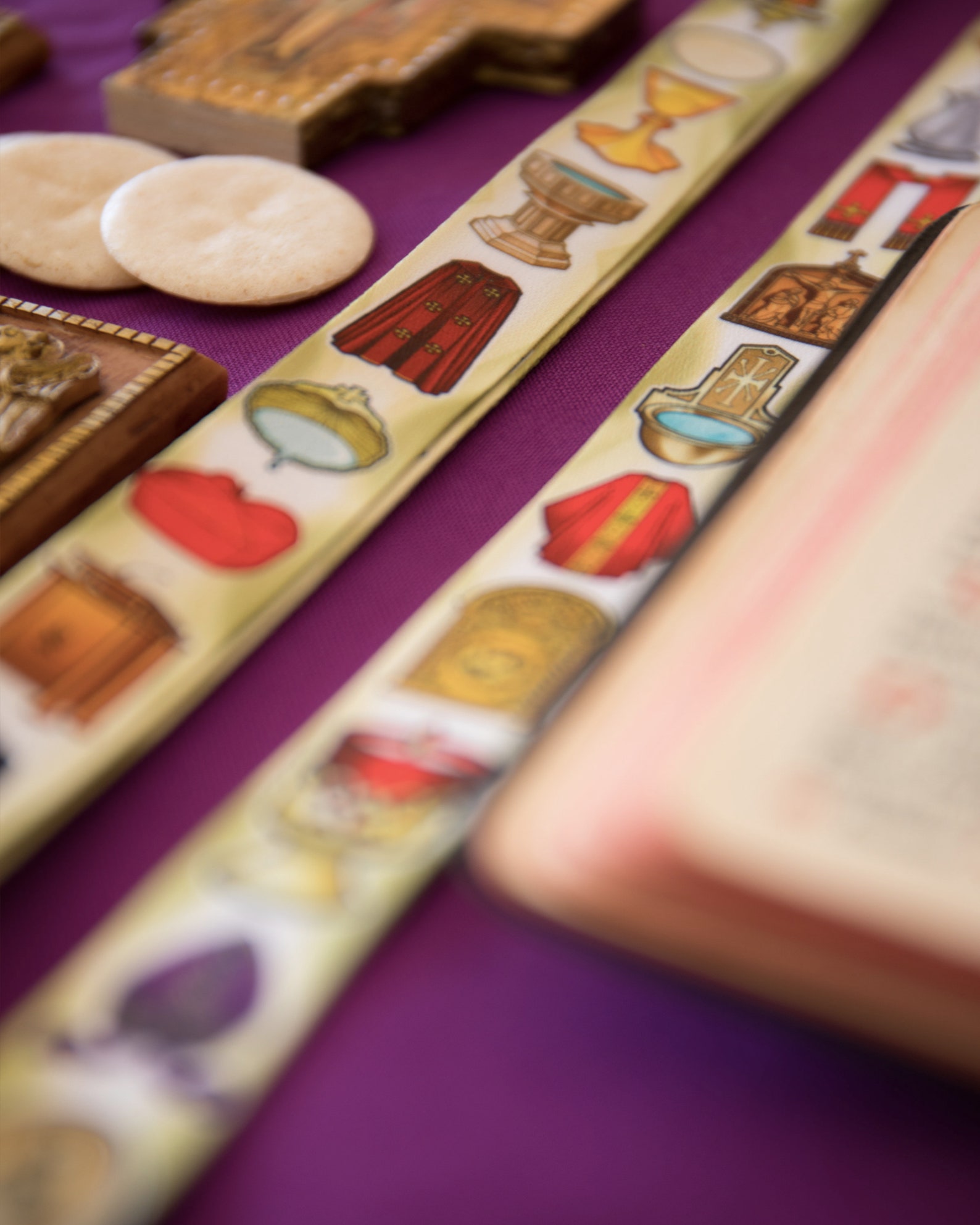 Catholic Mass Objects Lanyard Sacraments and Sacramentals ID Badge ...