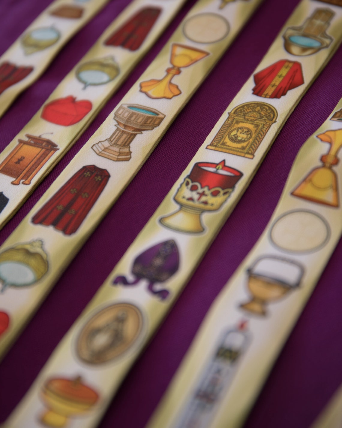 Catholic Mass Objects Lanyard Sacraments and Sacramentals ID - Etsy