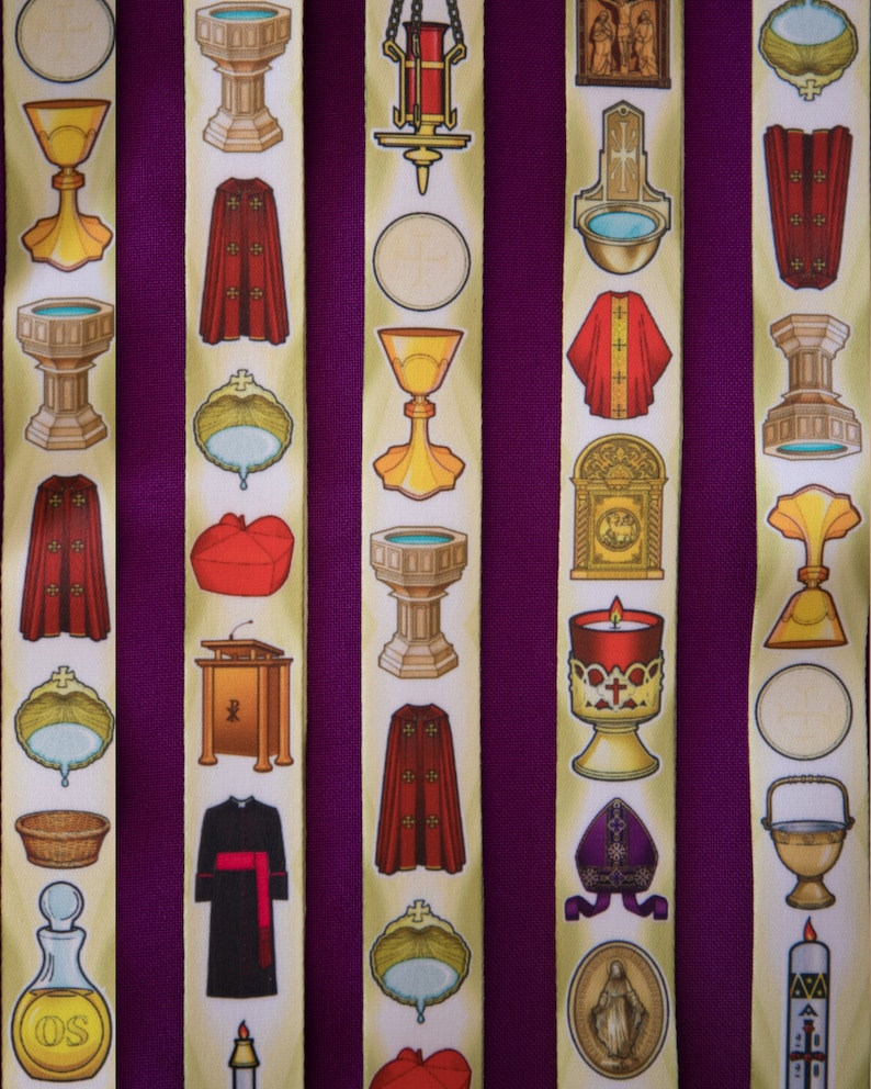 Catholic Mass Objects Lanyard Sacraments and Sacramentals ID - Etsy