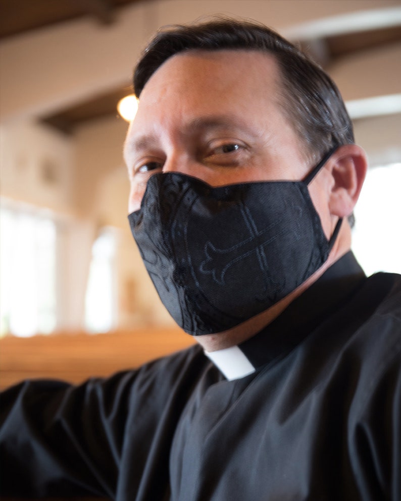 Catholic liturgical face mask Reusable religious face | Etsy