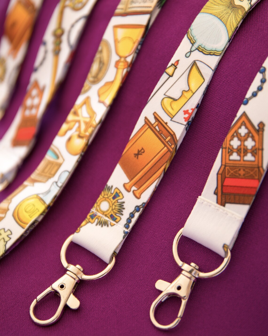 Catholic Mass Objects Lanyard Sacraments and Sacramentals ID - Etsy