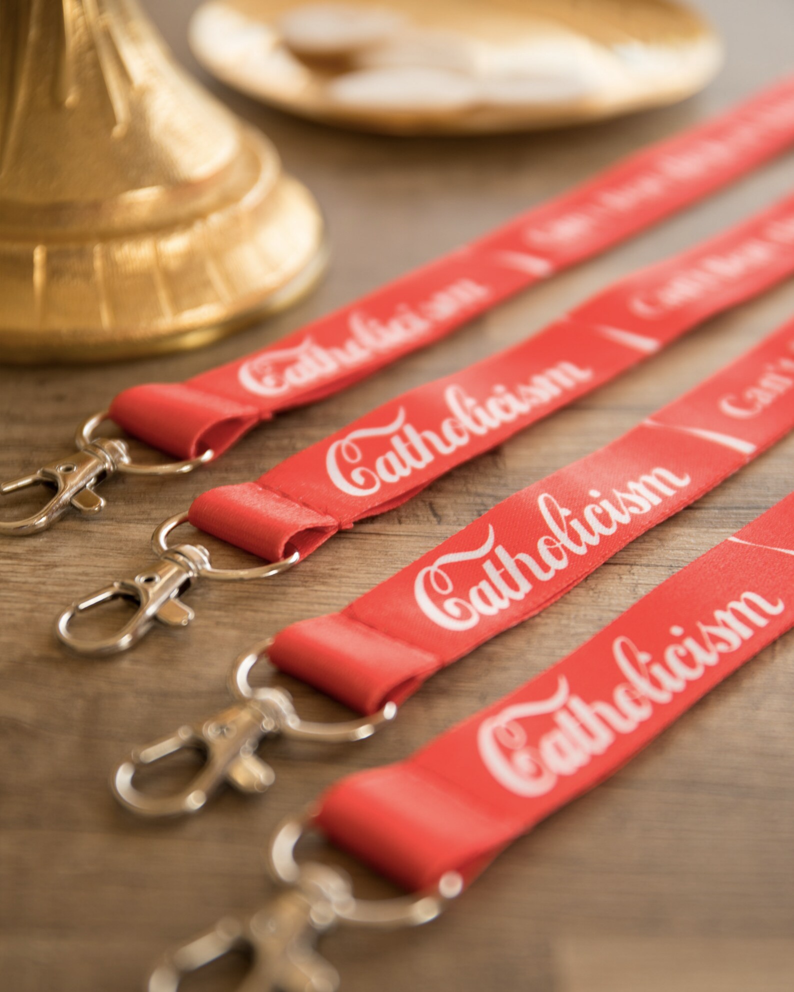 Catholic Christian Coke Lanyard the Real Thing ID Badge Holder | Etsy