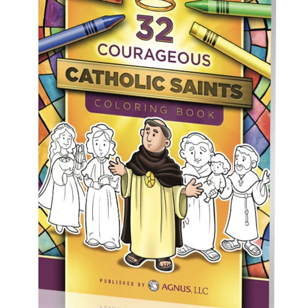 Catholic Saint Coloring Book - Etsy
