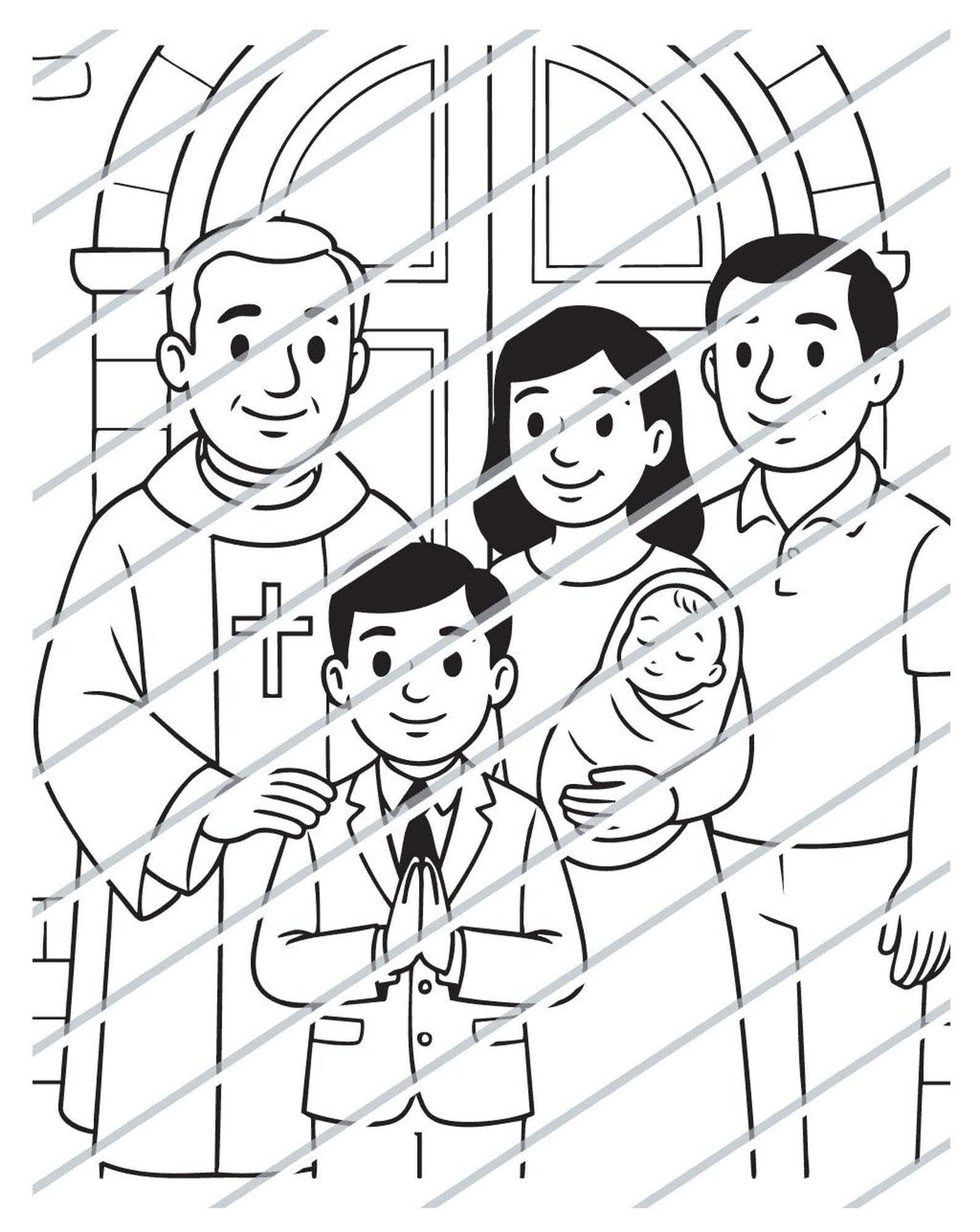 First Communion Coloring Pages for Kids –10 Catholic Worksheets for ...