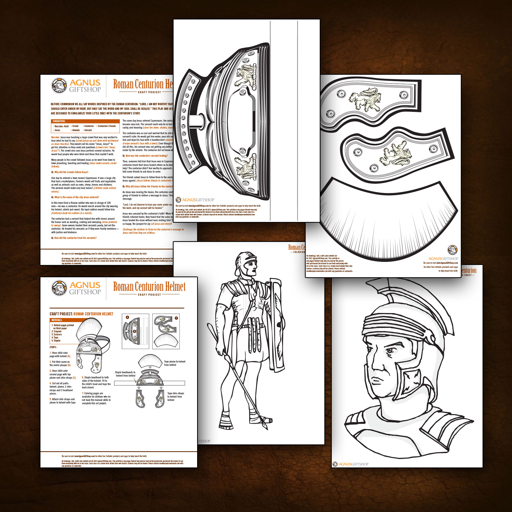 Catholic Centurion Helmet Lesson Art Craft Activity DIY Downloadable ...