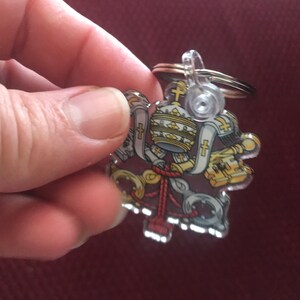 Vatican Seal Key Chain Catholic Church Keychain - Etsy