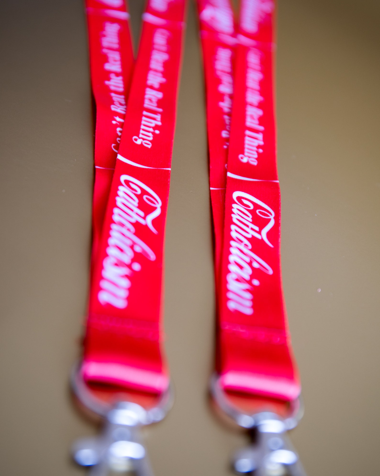 Catholic Christian Coke Lanyard the Real Thing ID Badge Holder | Etsy