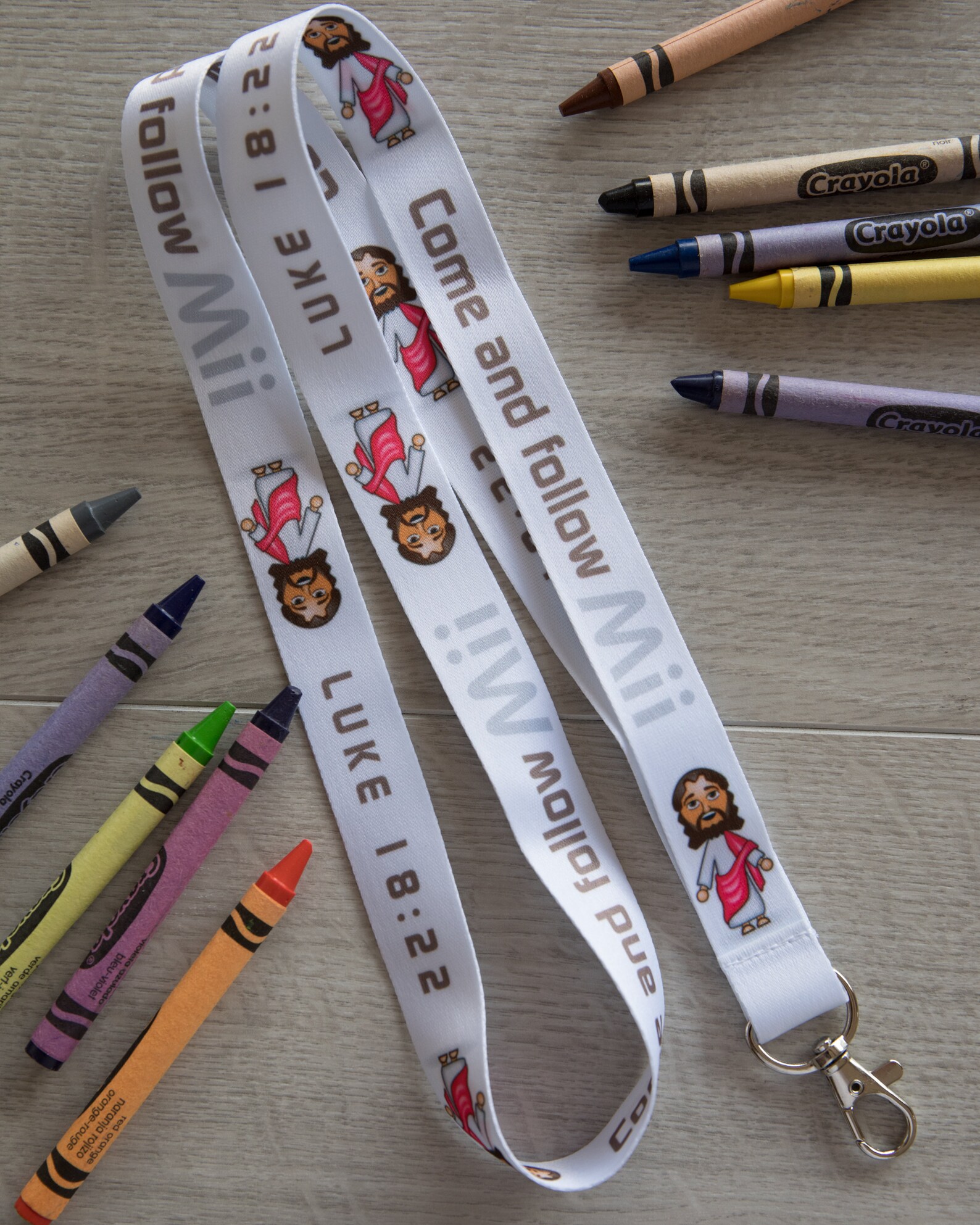 Jesus Wii Lanyard Child Student ID Badge Holder Christ - Etsy