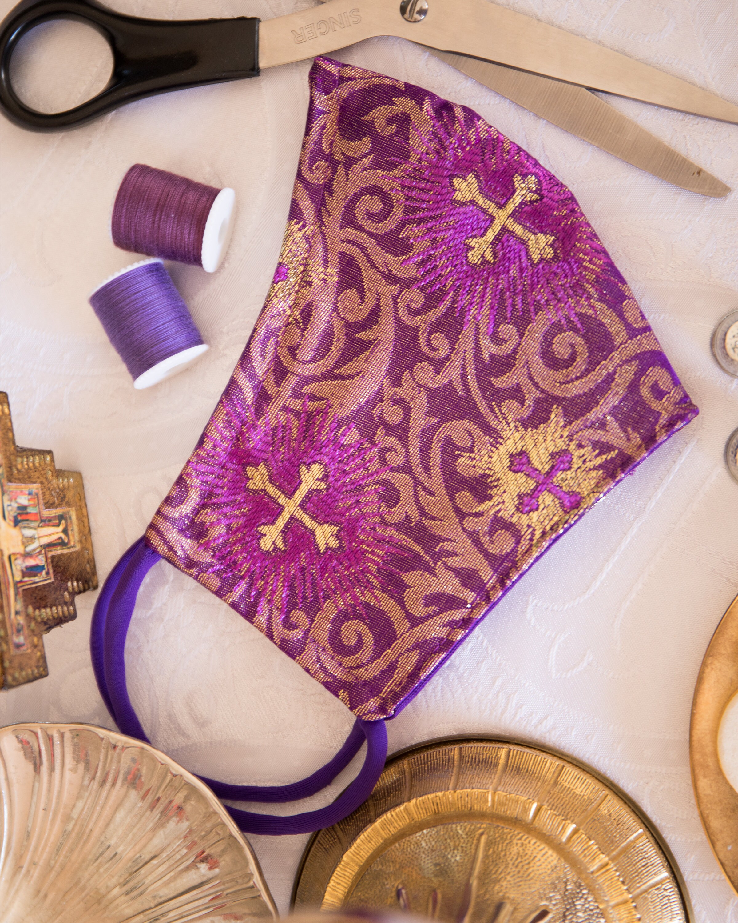 Catholic liturgical face mask Reusable religious face | Etsy