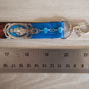 Mary Lanyard Catholic ID Badge Holder Marian Blessed Mother Lanyard ...