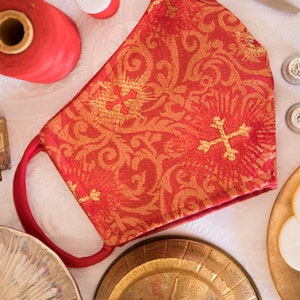 Catholic Liturgical Face Mask, Reusable Religious Face Covering, 3 ...