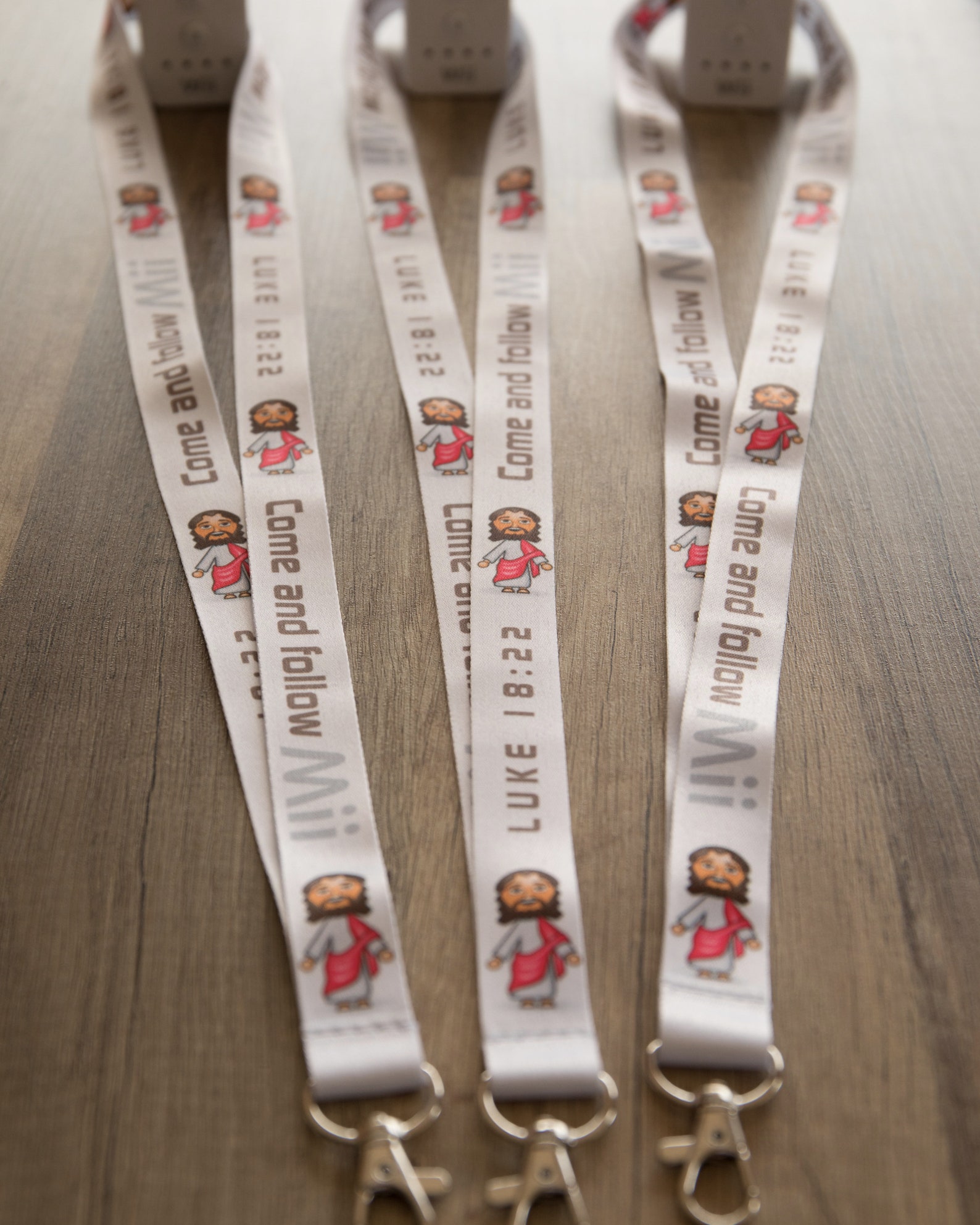 Jesus Wii Lanyard Child Student ID Badge Holder Christ Keychain - Etsy