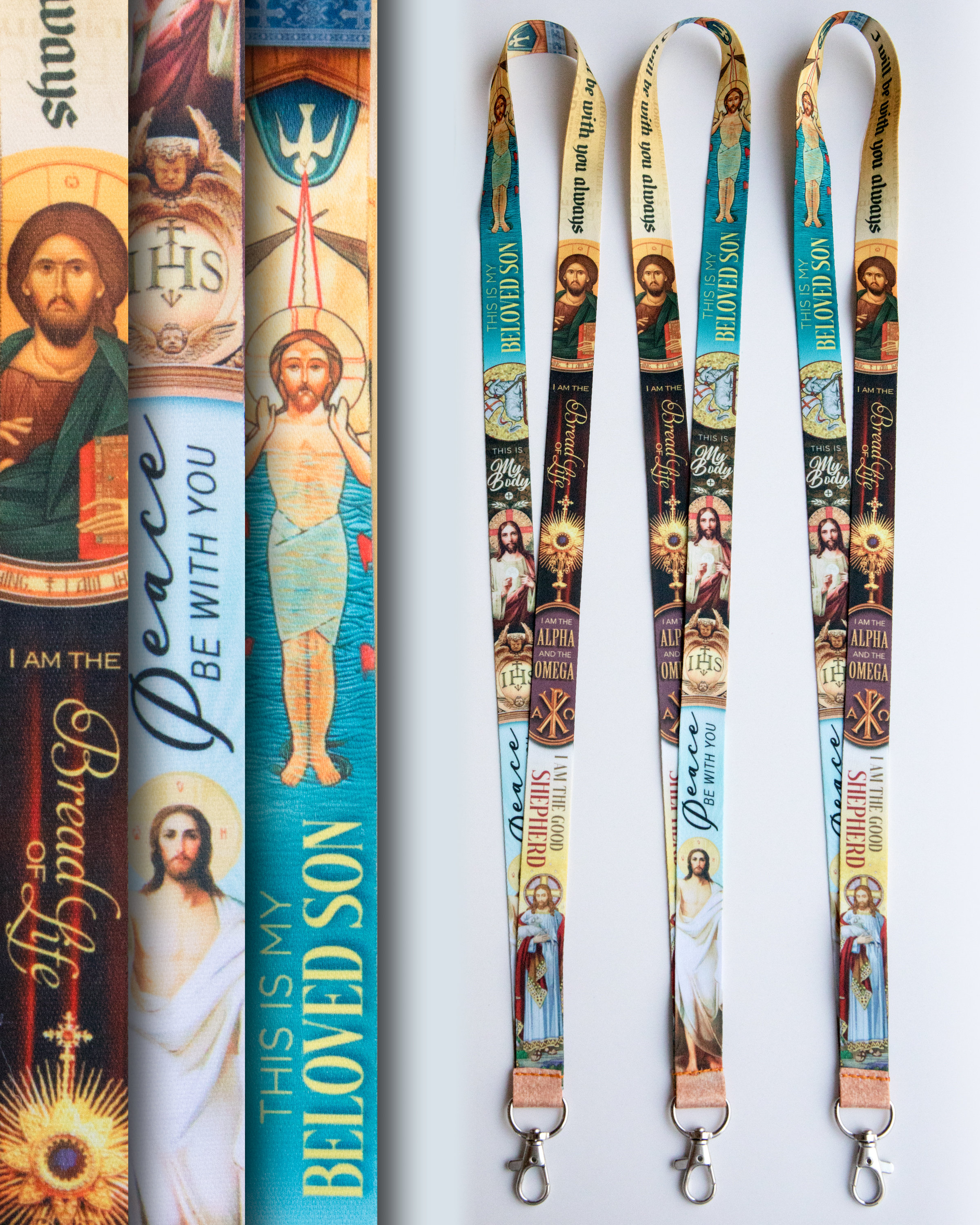 Jesus Christ Catholic Lanyard Son of God ID Badge Holder Roman | Etsy