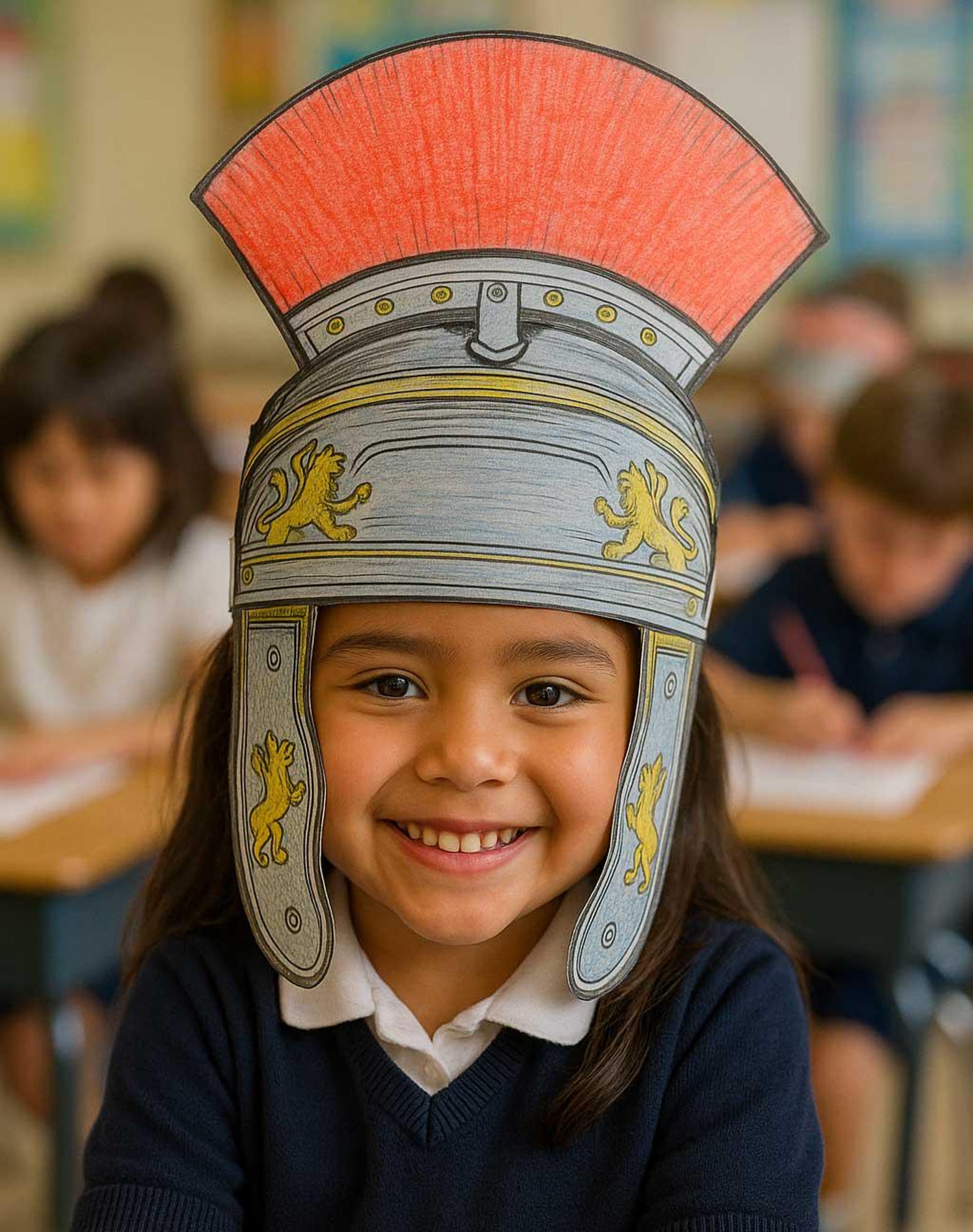 Roman Centurion Helmet – Printable Catholic Craft for Kids, Bible Armor ...