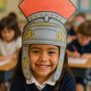 Roman Centurion Helmet – Printable Catholic Craft for Kids, Bible Armor ...