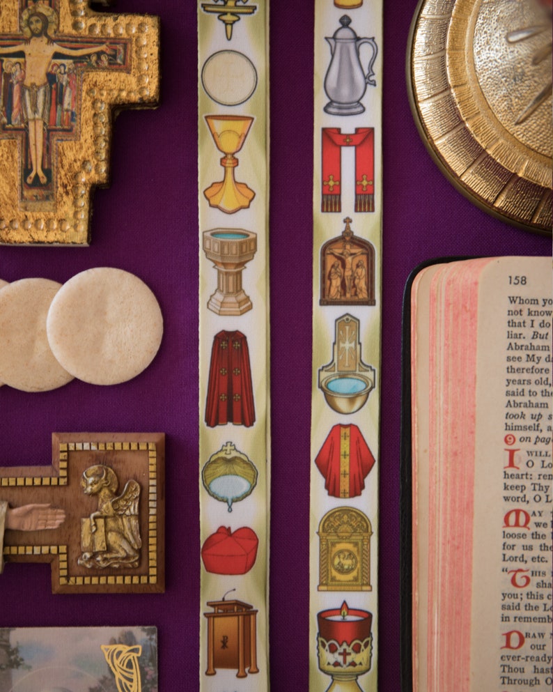 Catholic Mass Objects Lanyard Sacraments and Sacramentals ID - Etsy