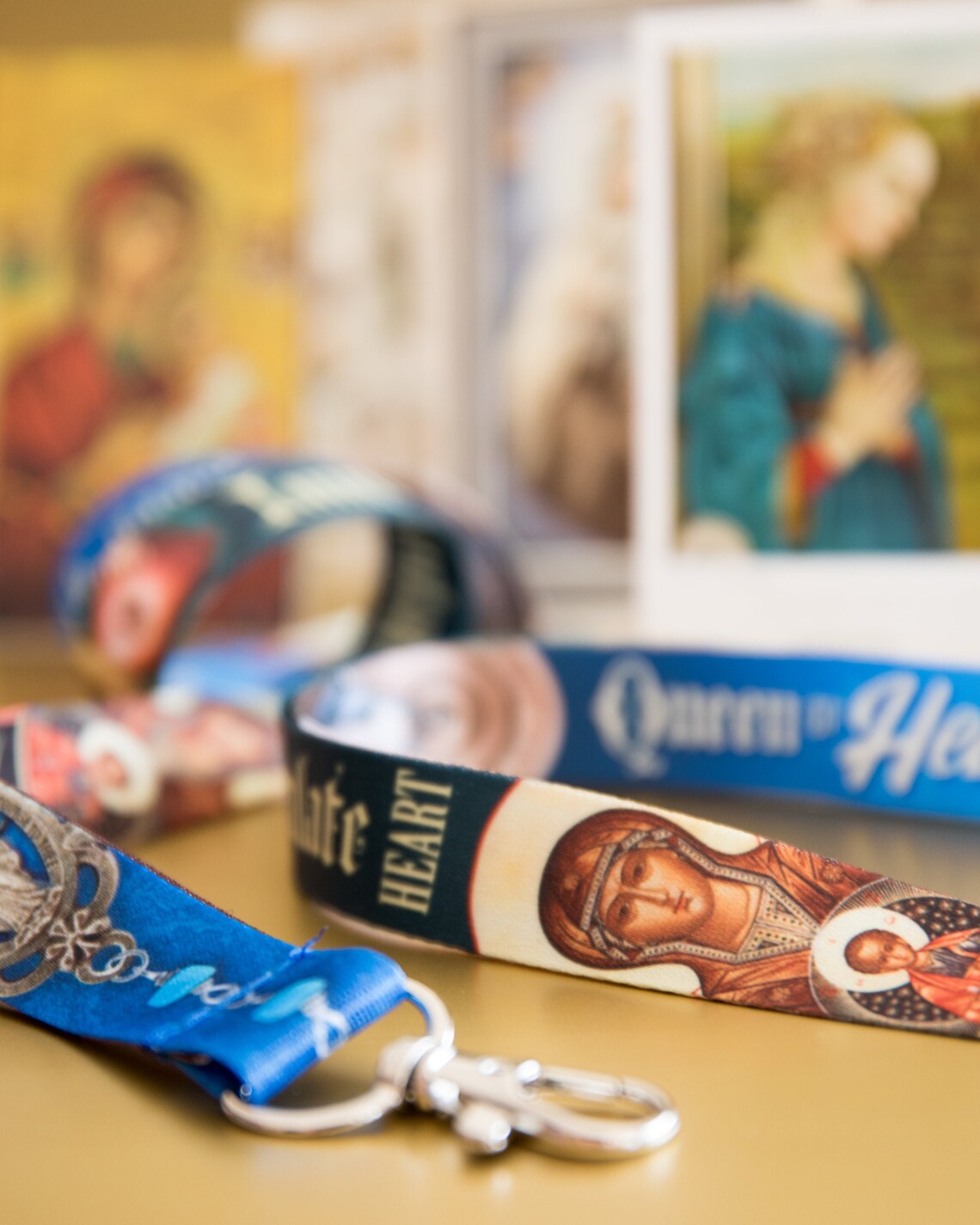 Mary Lanyard Catholic ID Badge Holder Marian Blessed Mother - Etsy