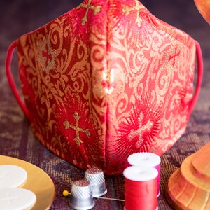 Catholic Liturgical Face Mask, Reusable Religious Face Covering, 3 ...